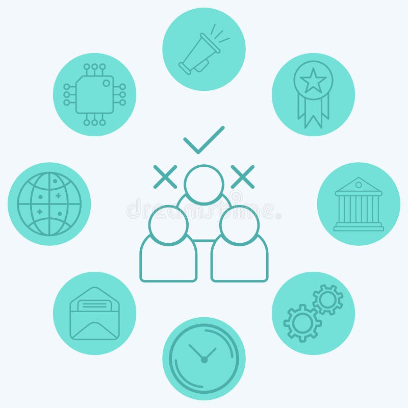 Choosing Vector Icon Sign Symbol Stock Illustration - Illustration of ...