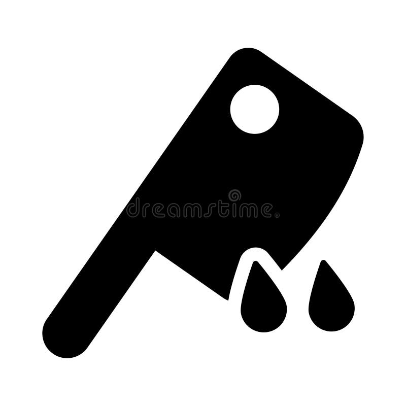 Chop glyph flat icon stock illustration. Illustration of chef - 164787442