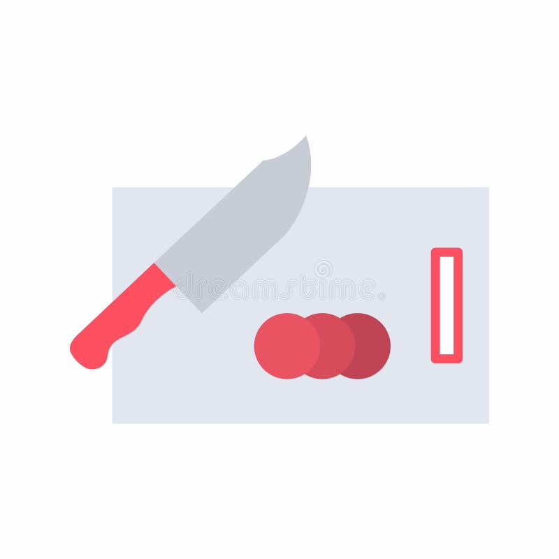 Chop icon vector image. stock vector. Illustration of meat - 341745668