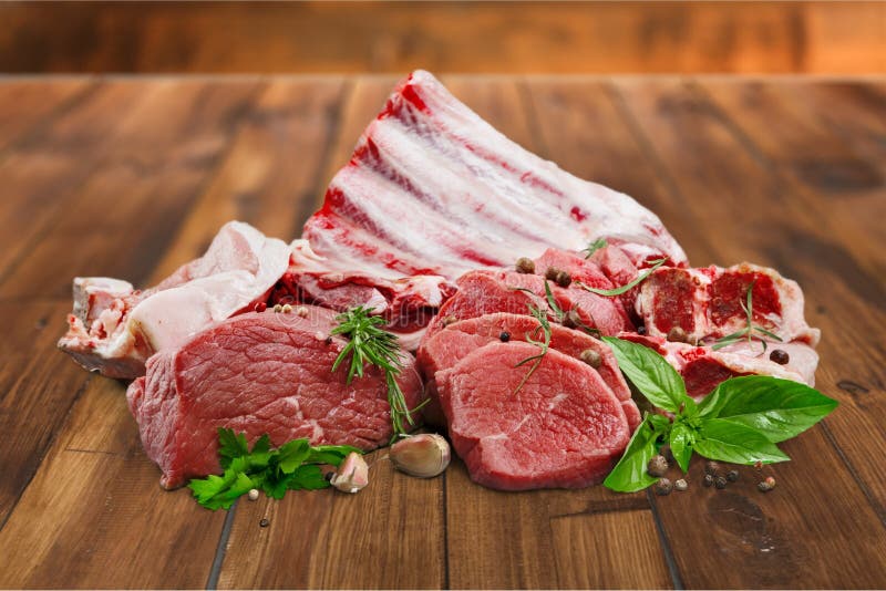 Chop meat stock image. Image of cutlet, grill, trimmed - 59849707