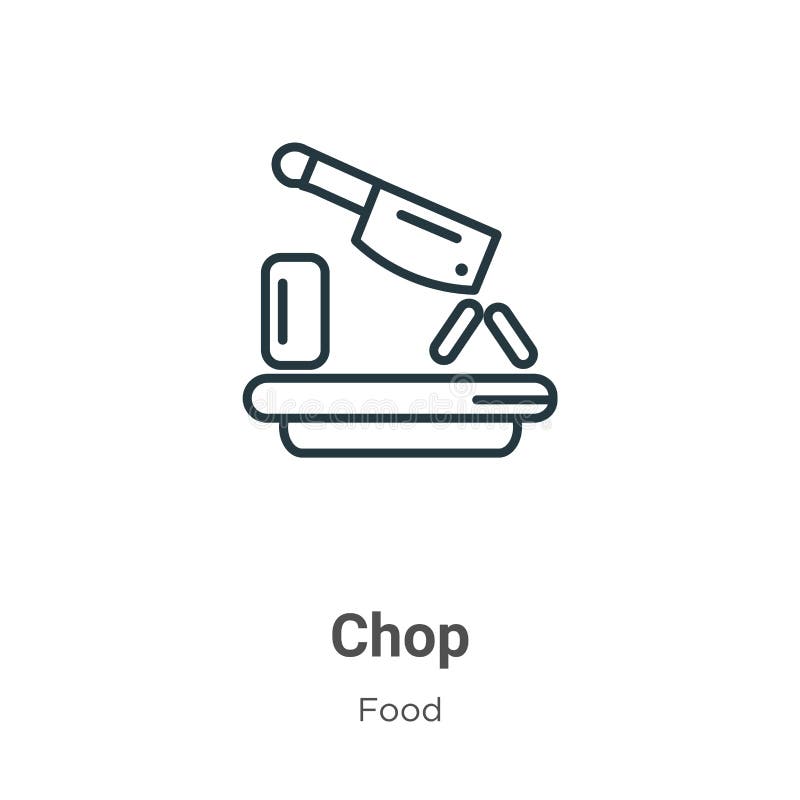 Lamb chop line icon stock vector. Illustration of illustration - 155288174