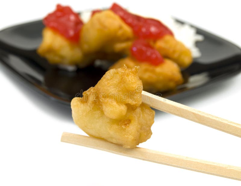 Sweet and Sour Chicken stock image. Image of chicken - 10695879