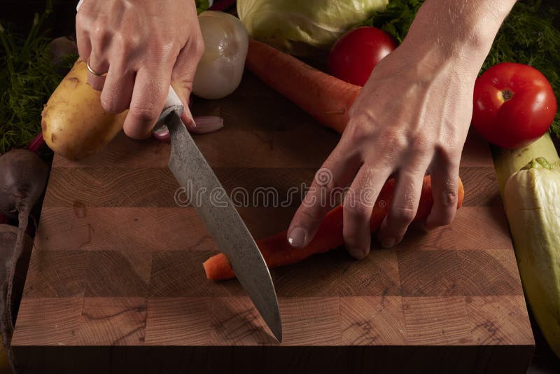 Chop vegetables stock image. Image of salad, cooking - 73944571