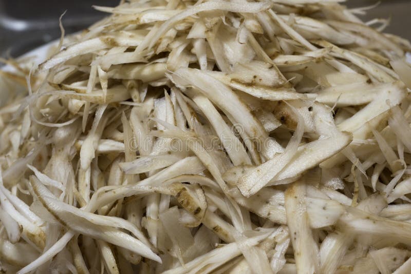 Choped the burdock root stock image. Image of food, plant - 162572099