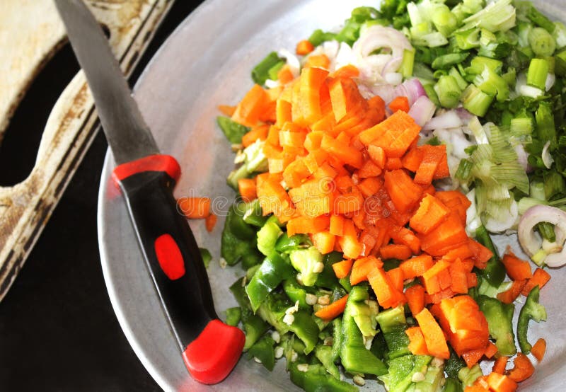 Choped vegetables stock photo. Image of chopped, vegetables - 65715220
