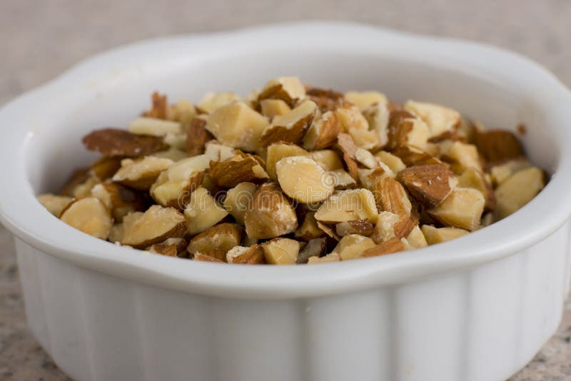 Chopped Almonds stock photo. Image of bowl, ingredient - 6781858