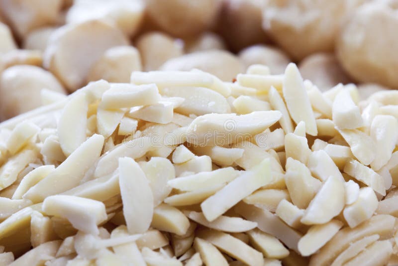 Chopped almonds close up stock image. Image of tasteful - 50493897