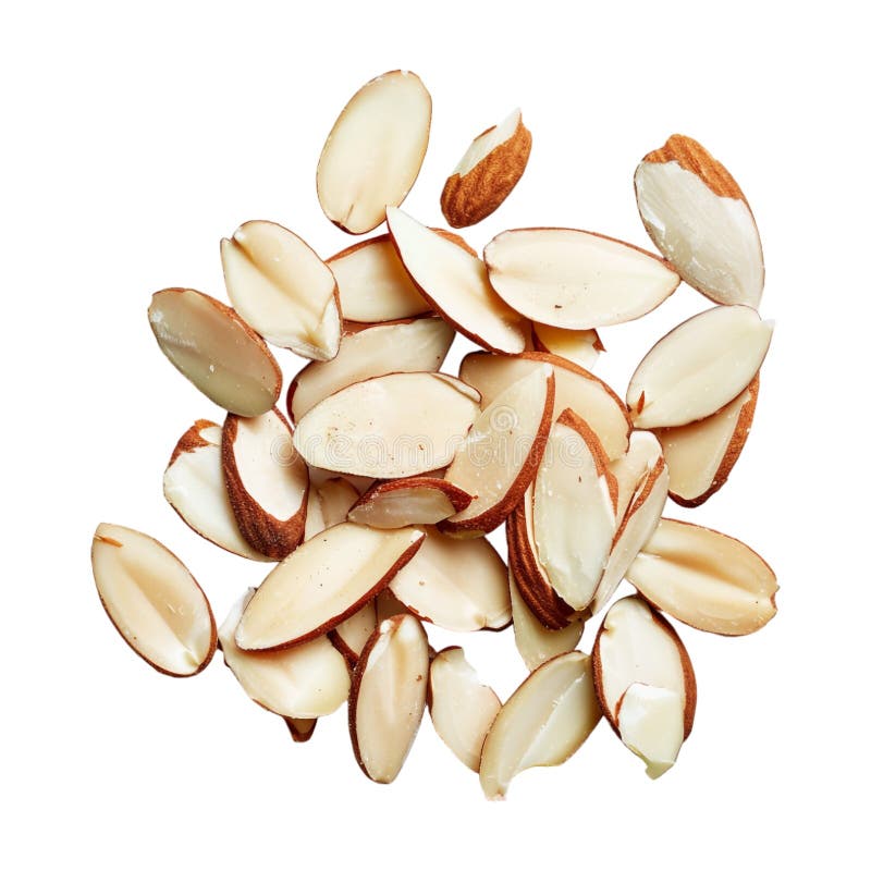 Chopped Almonds Pieces on Transparent Background - Ai Generated Stock ...