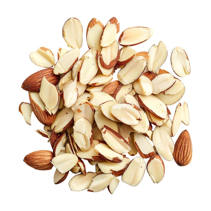 Chopped Almonds Pieces on Transparent Background - Ai Generated Stock ...