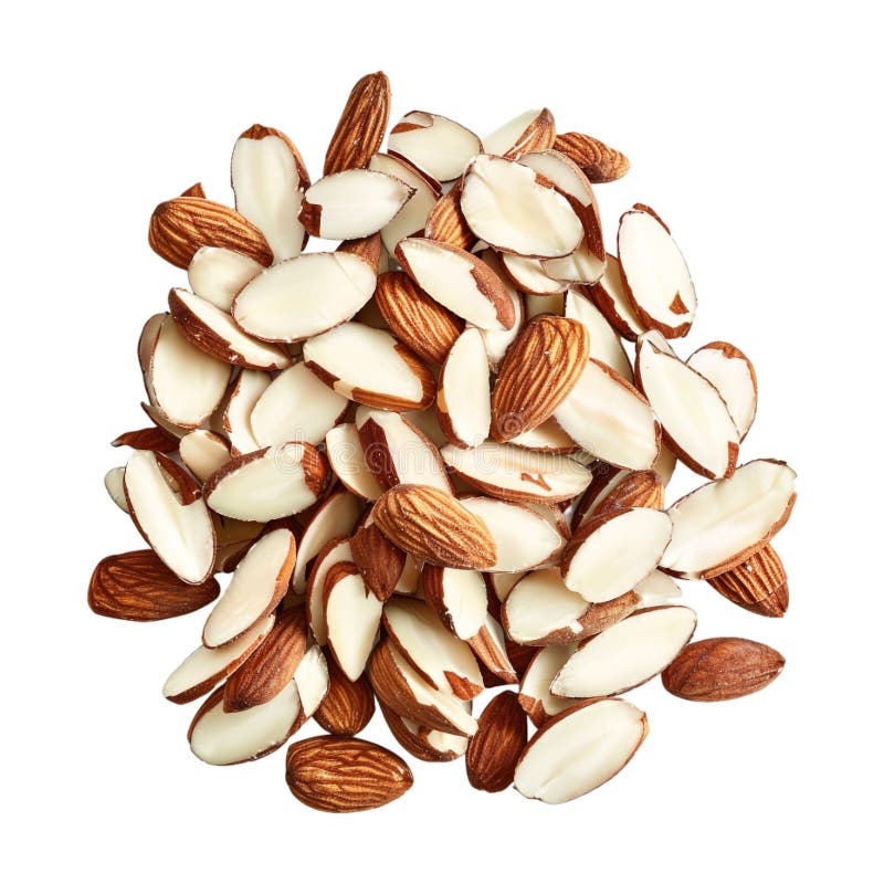 Chopped Almonds Pieces on Transparent Background - Ai Generated Stock ...