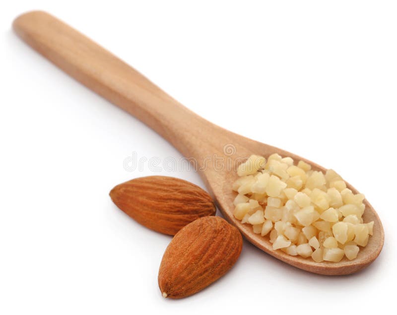 Chopped Almonds with Whole Ones Stock Photo - Image of isolated, brown ...