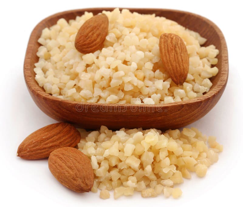 Chopped Almonds with Whole Ones Stock Photo - Image of group, closeup ...