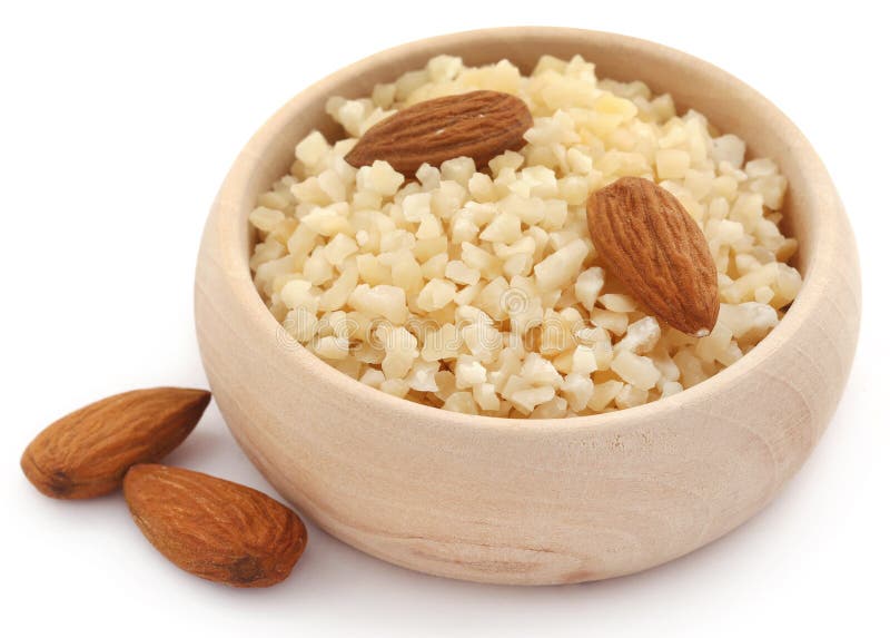 Chopped Almonds with Whole Ones Stock Image - Image of sliced, edible ...