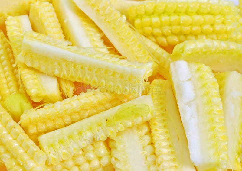 Chopped baby corn stock image. Image of nutrition, health - 40657669