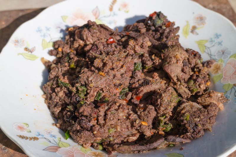 Chopped Beef Cooked in Northeastern Style Stock Image - Image of juicy ...
