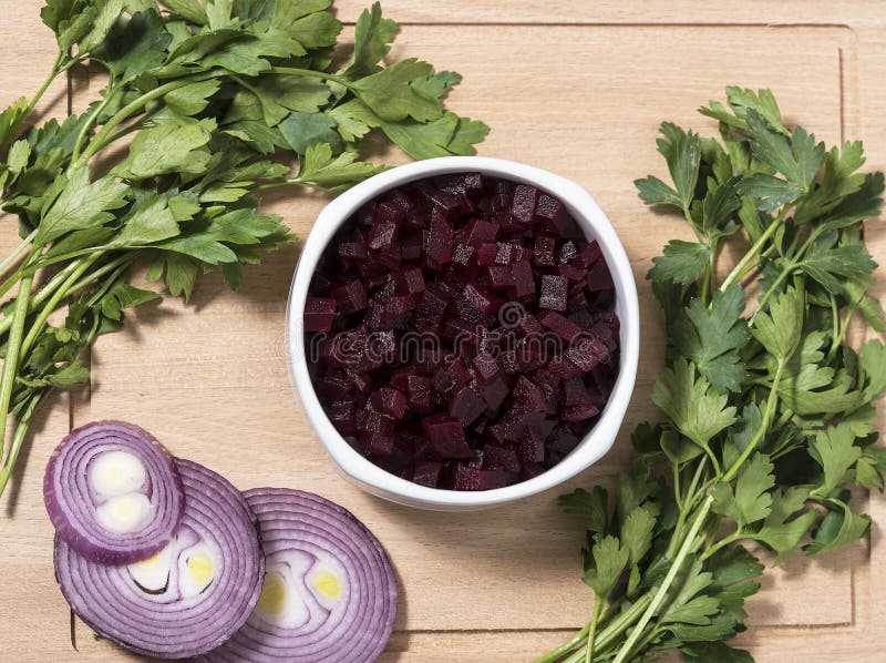 Chopped boiled beets stock photo. Image of organic, purple - 89014134