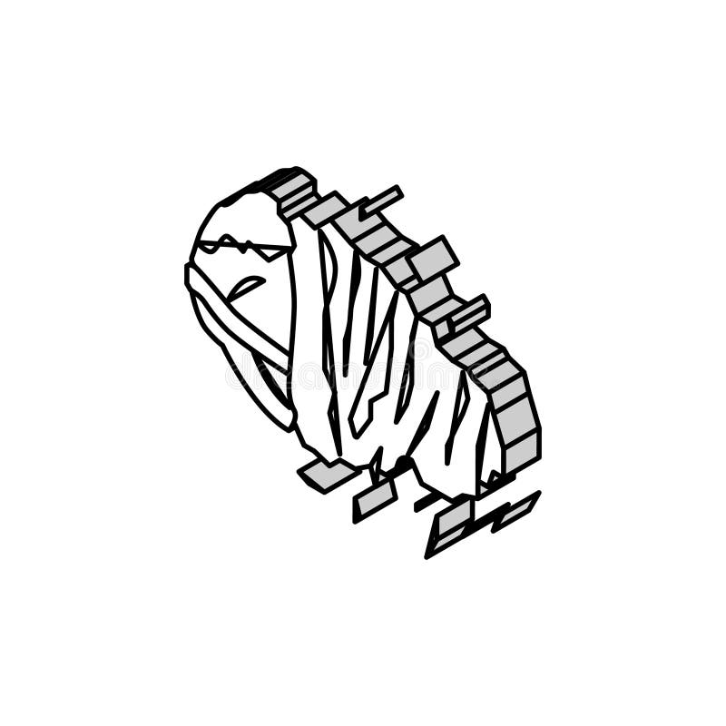 Chopped Cabbage Isometric Icon Vector Illustration Stock Vector ...