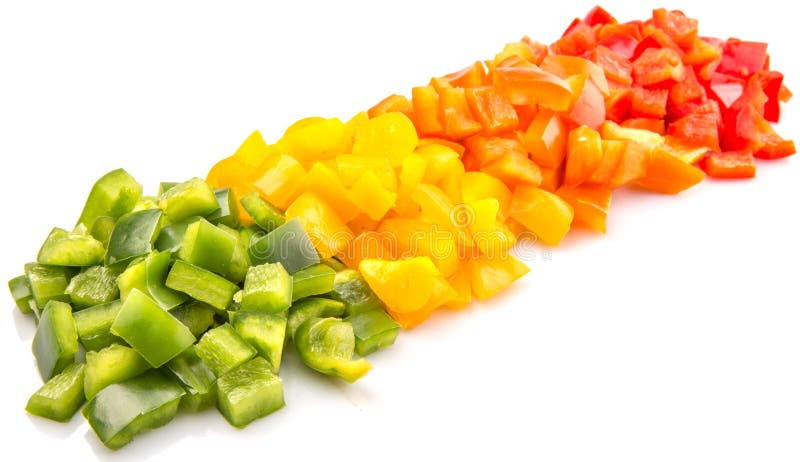 Chopped capsicum annuum. stock image. Image of fennel - 169327769