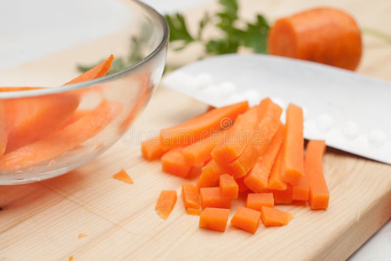 Chopped carrot stock photo. Image of blade, nature, diet - 70490940