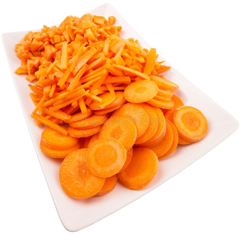 Chopped Carrots in Plate III Stock Image - Image of diet, crisp: 43964771