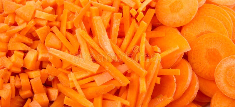 Chopped Carrots Up View stock image. Image of crisp, chopped - 43964987