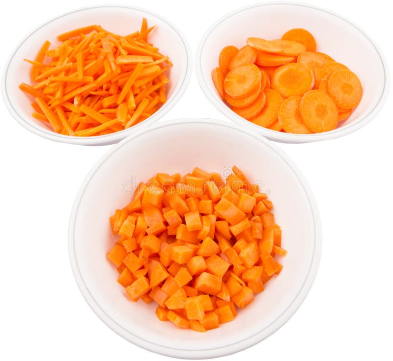 Chopped Carrots in Plate VII Stock Image - Image of root, chopped: 43964897
