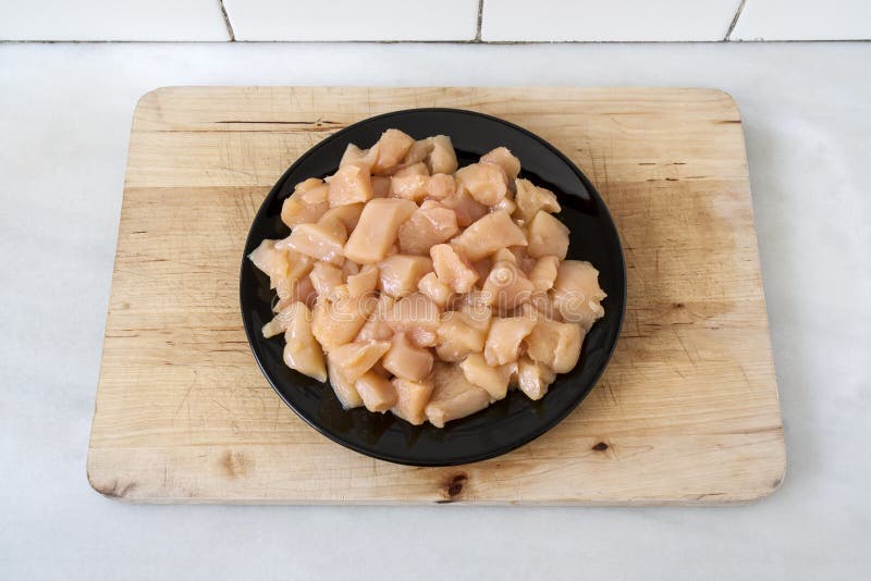 Chopped chicken stock photo. Image of plate, cooking - 58938138