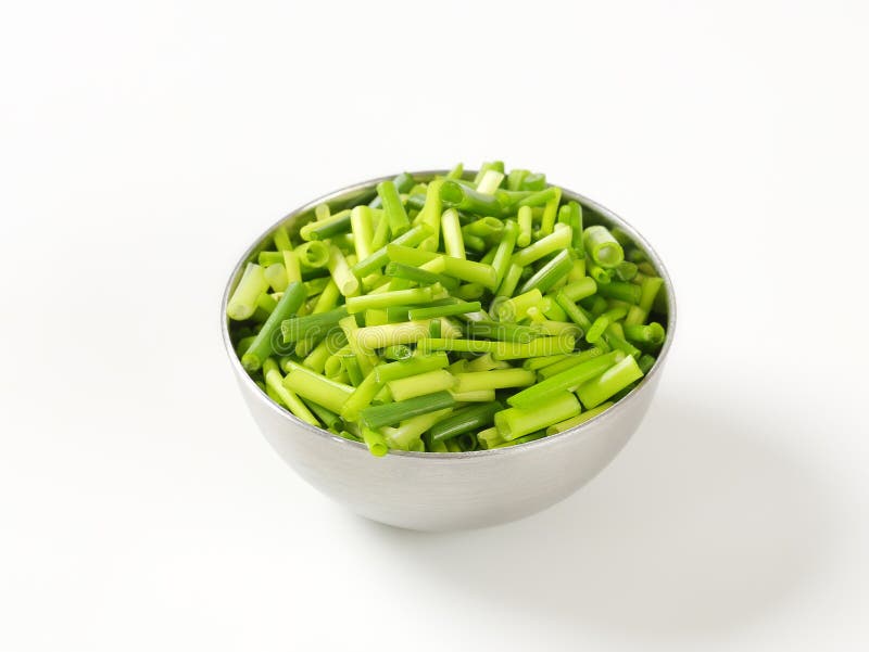 Chopped chives stock image. Image of studio, green, ingredient - 56897697
