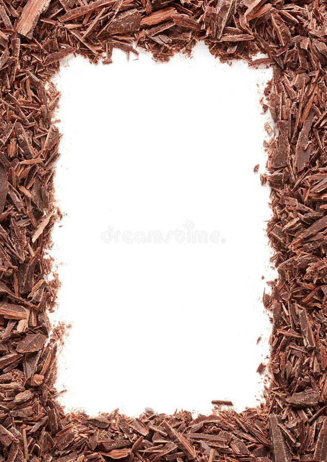 Chopped chocolate frame stock image. Image of candy - 160352771