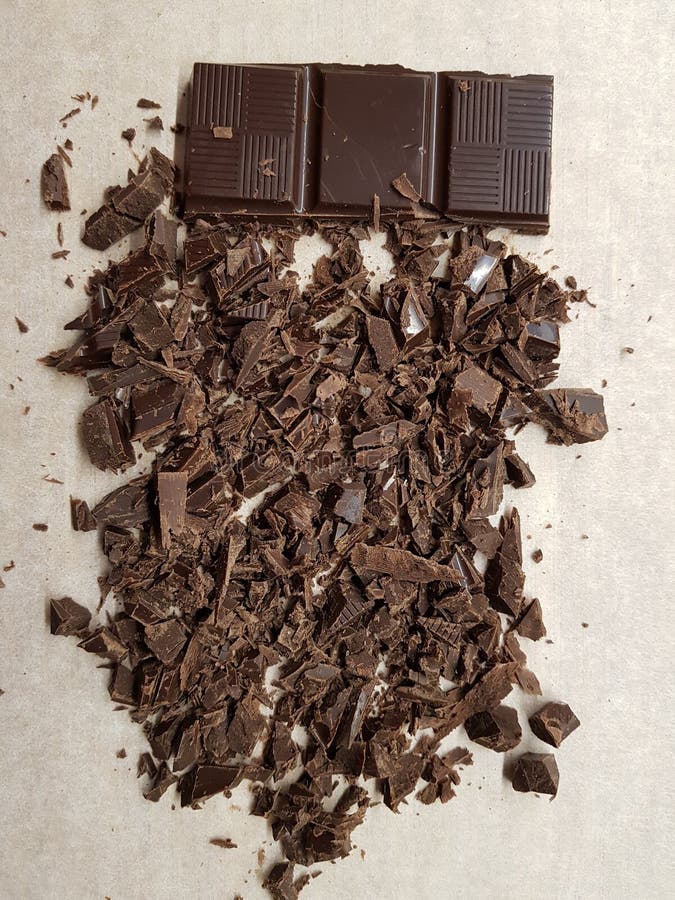 Chopped chocolate stock photo. Image of dessert, calorie - 137037846