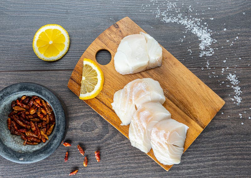 Chopped Cod on a Wooden Board Stock Image - Image of healthy, cabbage ...