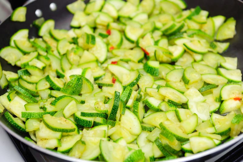 Chopped courgette stock photo. Image of gourmet, courgette - 54212084