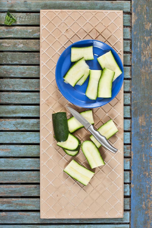 Chopped courgette stock photo. Image of wooden, nutritious - 45238224