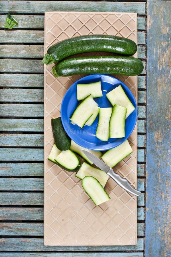 Chopped courgette stock image. Image of dish, crop, fresh - 45238255