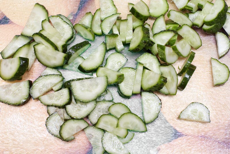 Chopped cucumber stock photo. Image of sliced, vegetable - 11762842