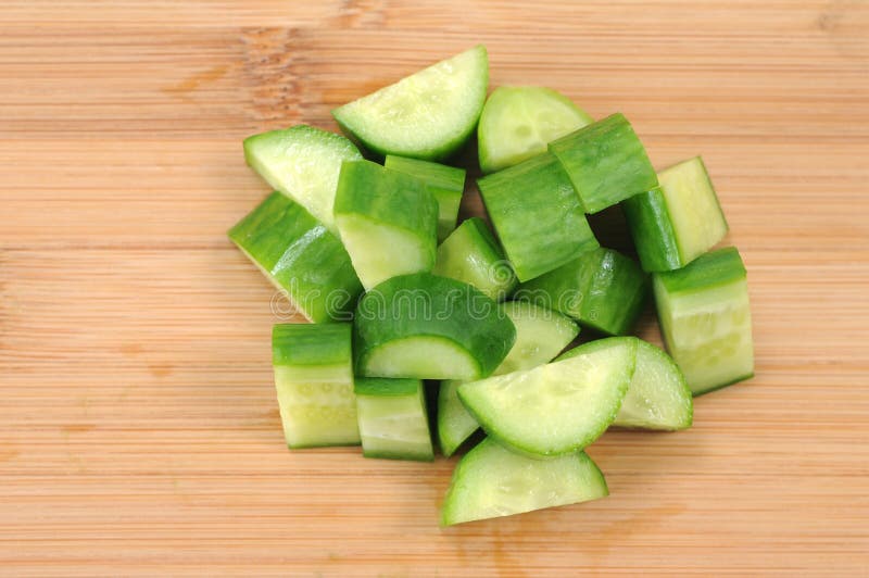Chopped cucumber stock photo. Image of food, pile, freshness - 34309426
