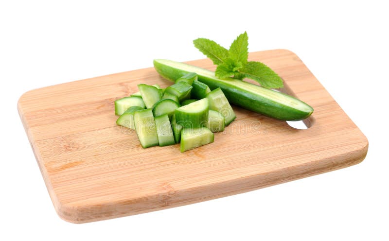 Chopped cucumber stock photo. Image of ingredient, isolate - 30564938