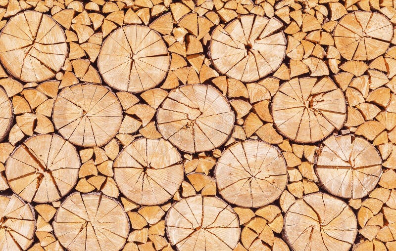 Chopped Down Wood Stacked Nicely Stock Image - Image of black, folded ...