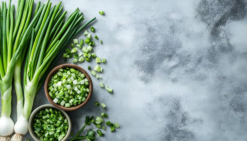Chopped Fresh Green Onions Isolated on White Stock Photo - Image of ...