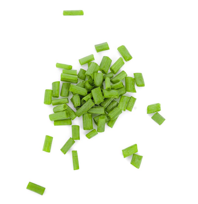 Chopped Green Onion Isolated on White Background Stock Image - Image of ...