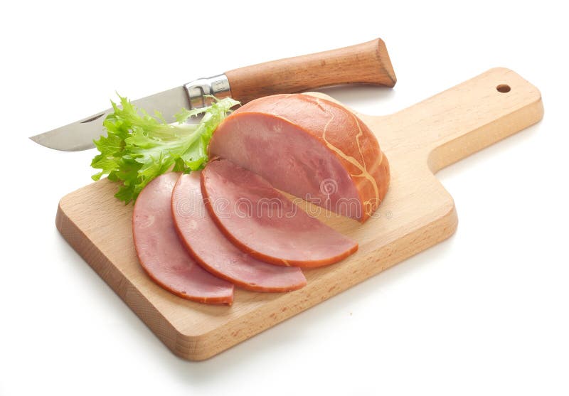 Chopped ham stock image. Image of clipping, isolated - 50447579