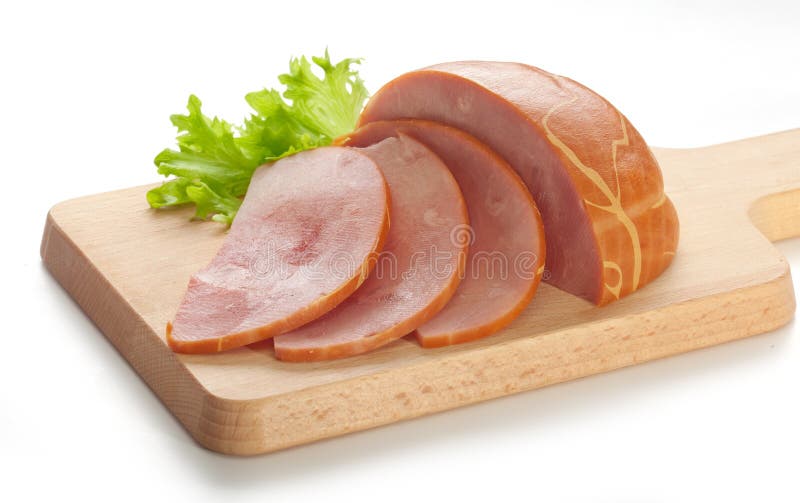 Chopped ham stock image. Image of clipping, isolated - 50447579
