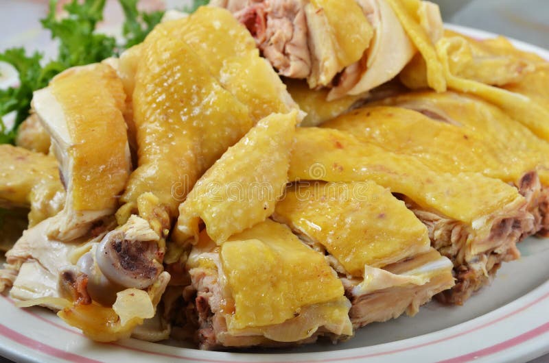 Chopped hirvió el pollo foto de archivo. Imagen de alimento - 30460442