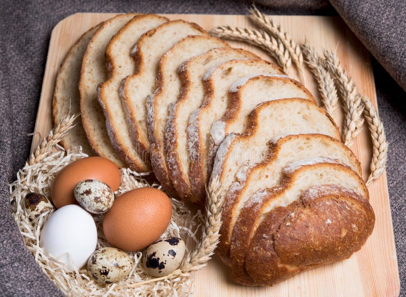Chopped hot bread stock photo. Image of protein, easter - 85022538