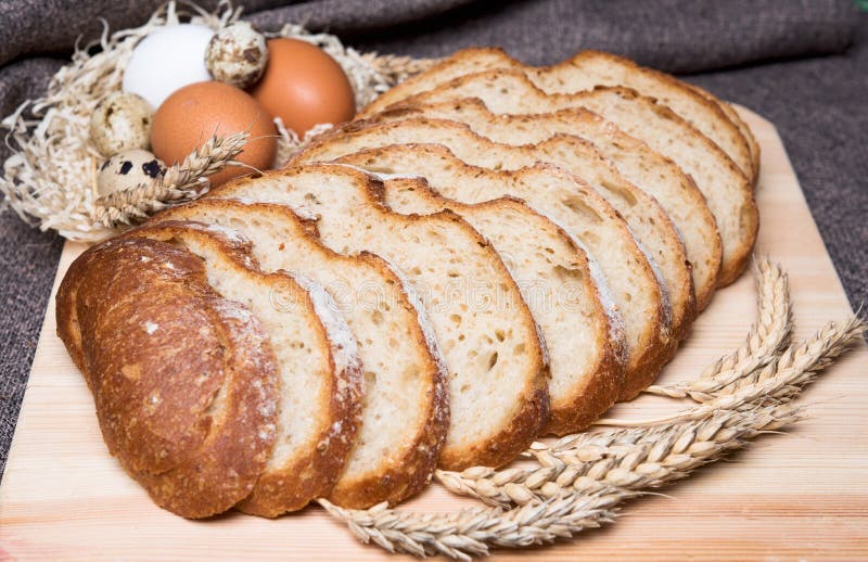 Chopped hot bread stock photo. Image of protein, easter - 85022538