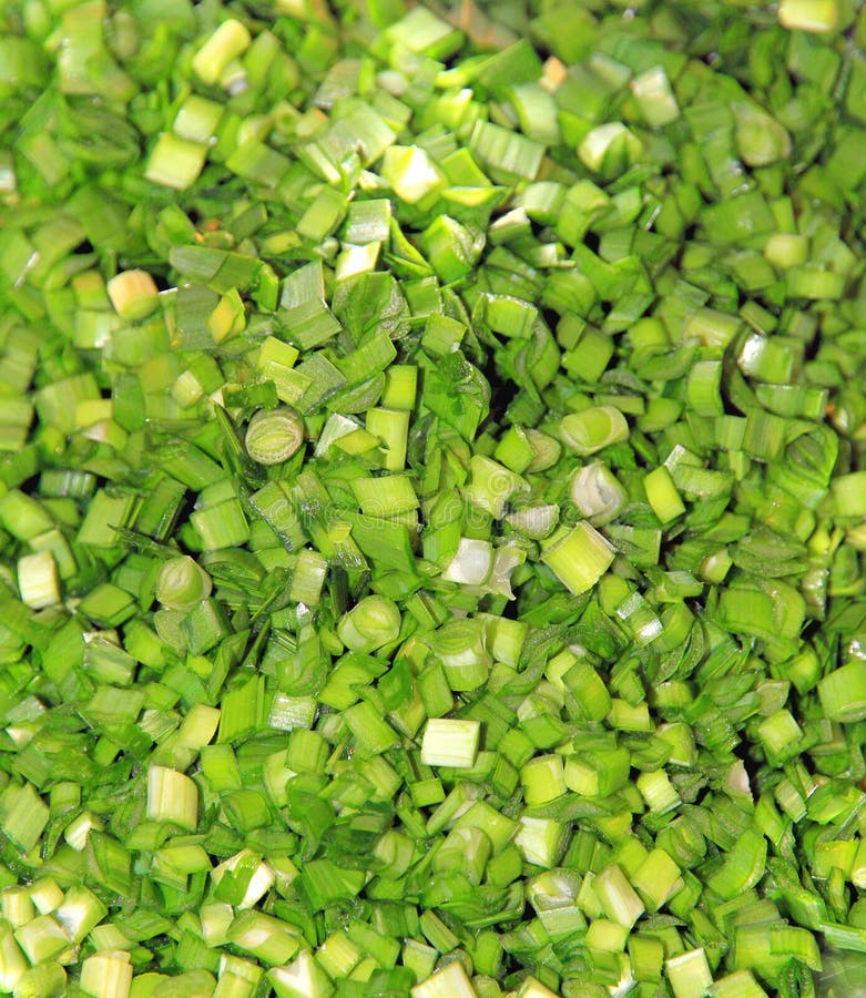 Chopped Leeks stock photo. Image of herb, board, vegetables - 50535044