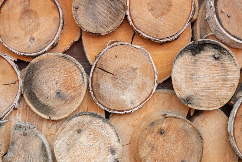 Wooden chopped log wall stock image. Image of concept - 173088565
