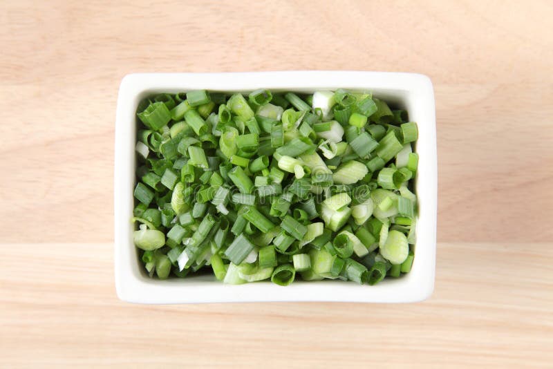 Chopped Onions on the Square Bowl Stock Photo - Image of cutting ...