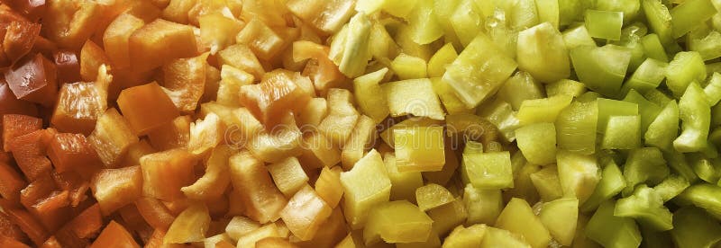 Chopped paprika stock image. Image of background, pieces - 34115981