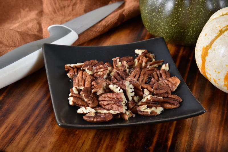 Chopped pecans stock image. Image of pecans, spilled, tasty - 1598197